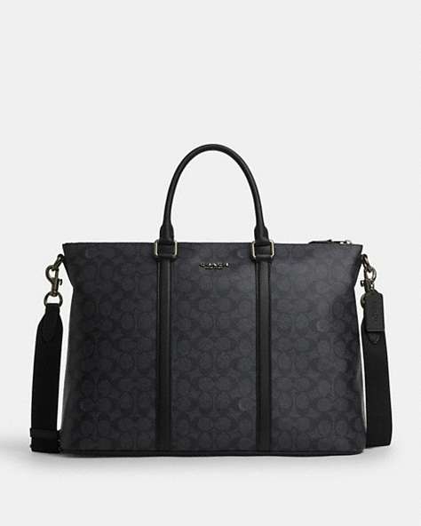 Caleb Work Bag In Signature Canvas – Drip Culture